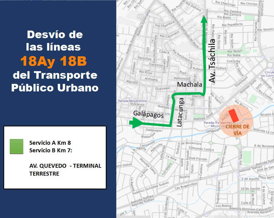 EPMT-SD - TRANSPORTE PÚBLICO URBANO CON LÍNEAS MODIFICADAS